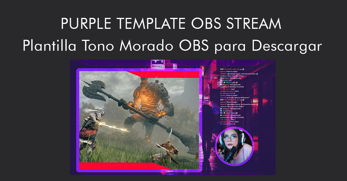 PURPLE TEMPLATE FOR OBS TO DOWNLOAD